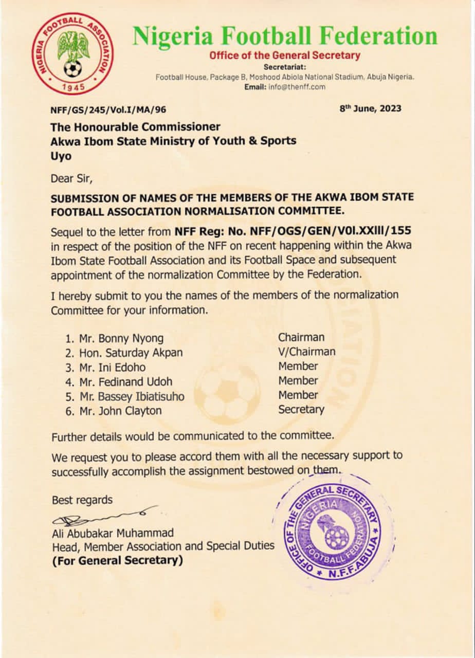 Award-winning Referee Ferdinand Udoh gets NFF appointment